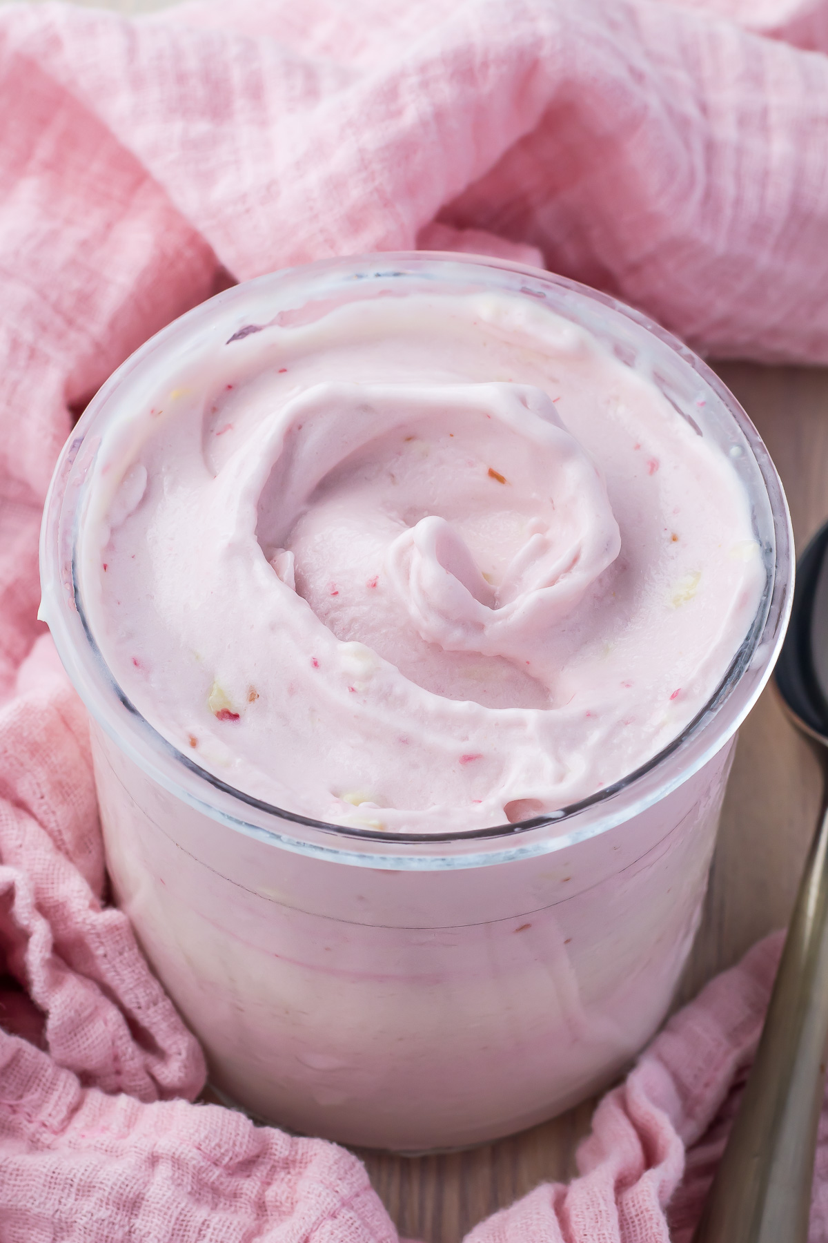 White Chocolate Raspberry Protein Ice Cream (Ninja Creami)