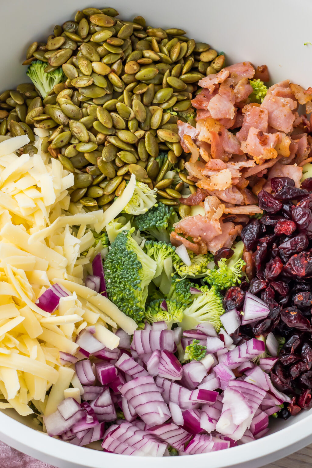 Broccoli Salad (With Bacon and Cranberries)