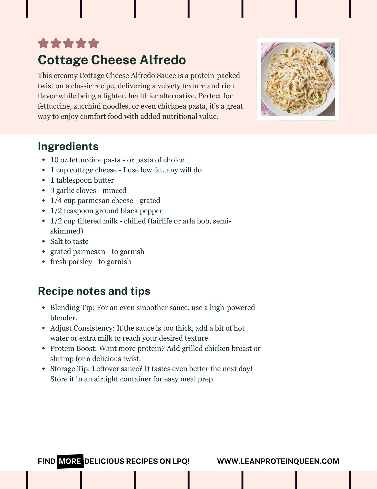 Landing Optin - Lean Protein Queen