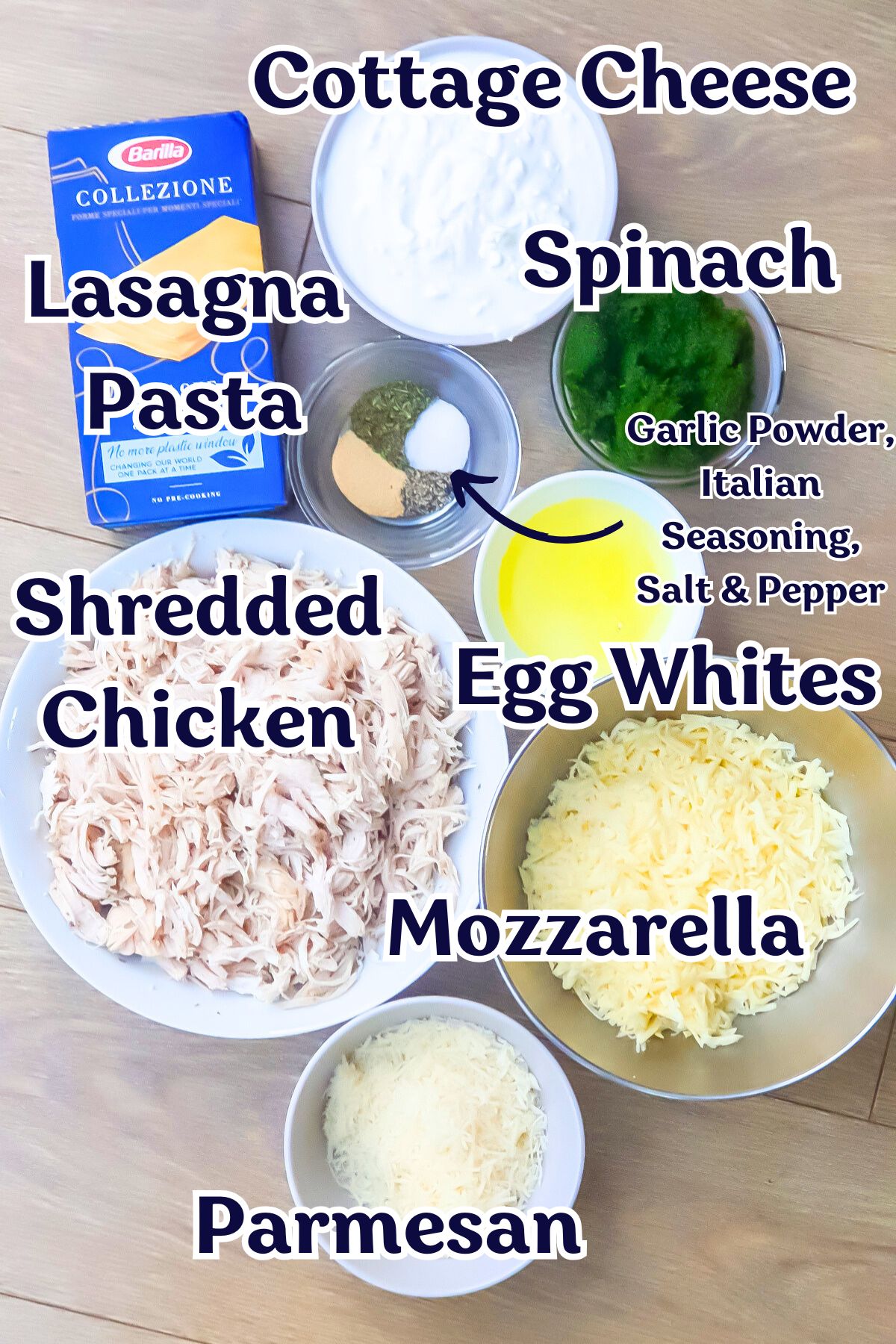 Chicken Spinach Lasagna Recipe (High Protein)