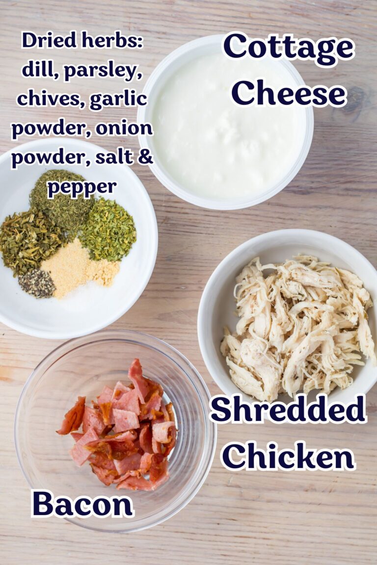Chicken Bacon Ranch Cottage Cheese Bowl Recipe